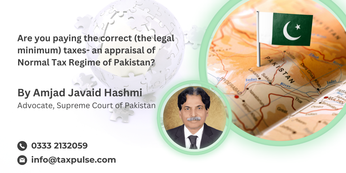 Articles on Income Tax by Mr. Amjad Javed Hashmi